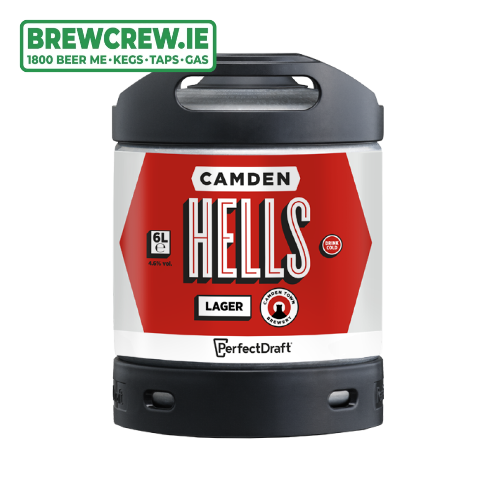 Camden Hells - Lager - 4.6% ABV - 6L PerfectDraft Keg – Brew Crew Kegs