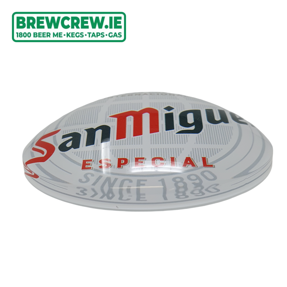 San Miguel - Branded Fish Eye - Round Lens Badge - 1pcs – Brew Crew Kegs