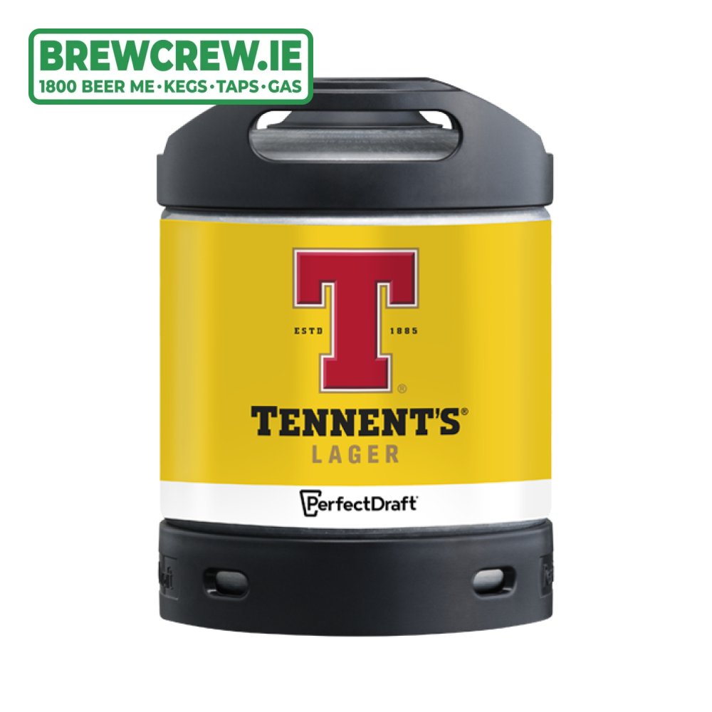 Tennent's - Lager - 4% ABV - 6L PerfectDraft Keg – Brew Crew Kegs