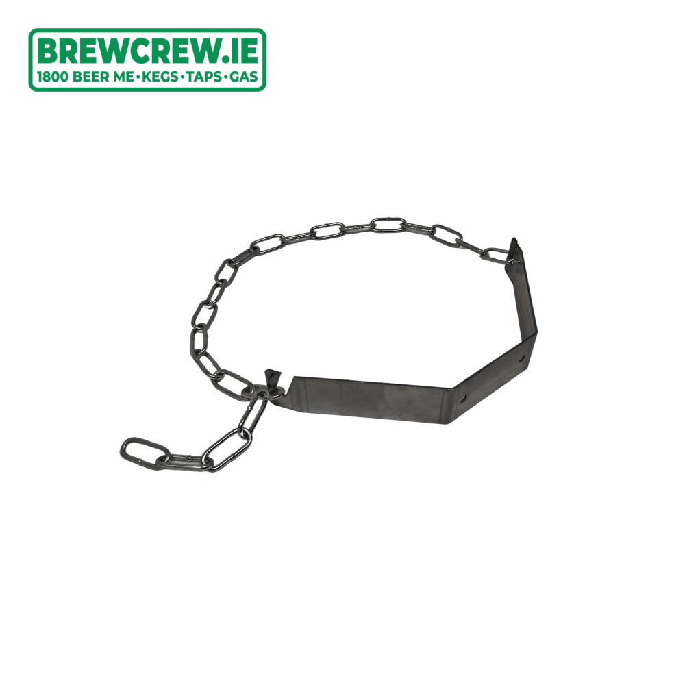Gas Bottle Bracket + Chain - Single - Stainless Steel – Brew Crew Kegs