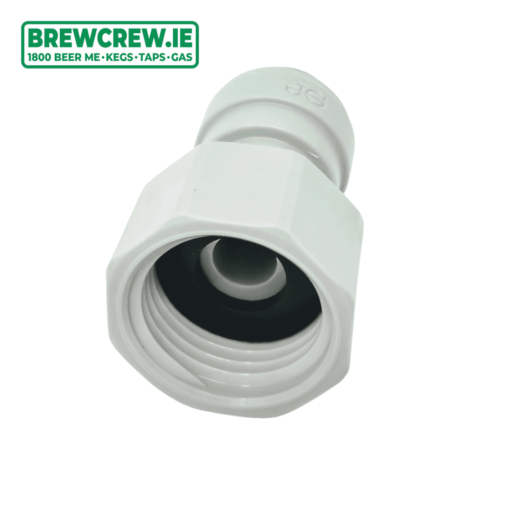 JG PI451214FS - Female Adaptor - 1/2" BSP to 3/8" Push Fit – Brew Crew Kegs