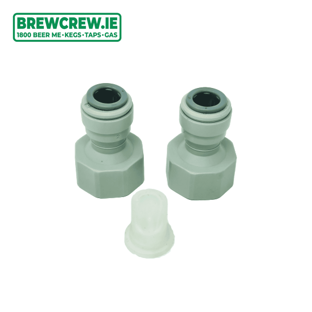 Pack - Plastic BSP Gas Inlet (+NRV) + Beer Outlet – Brew Crew Kegs