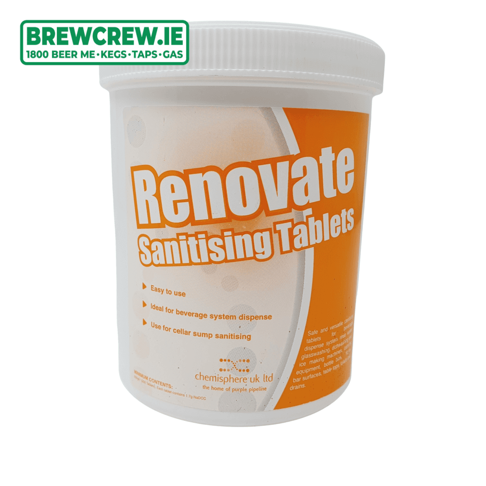 Renovate Sanitising Tablets (200 tablets) – Brew Crew Kegs