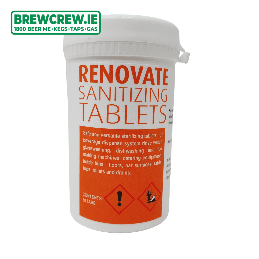 Renovate Sanitising Tablets (30 tablets) – Brew Crew Kegs